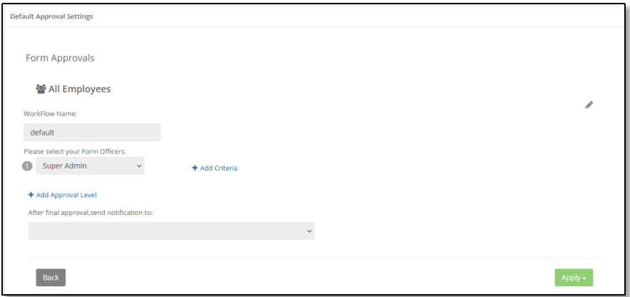 Assign Approval Workflow to Forms – JustLogin Help Center