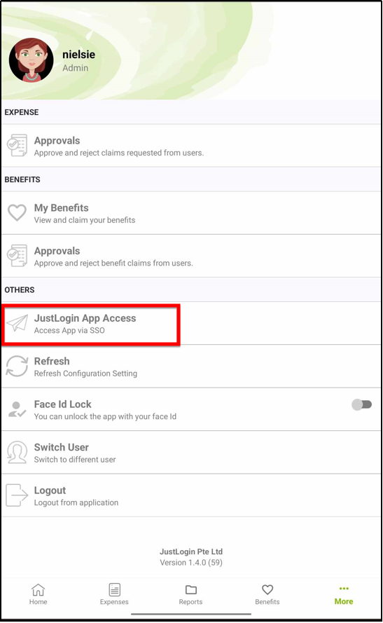 Switch between JustLogin Apps via SSO Login – JustLogin Help Center