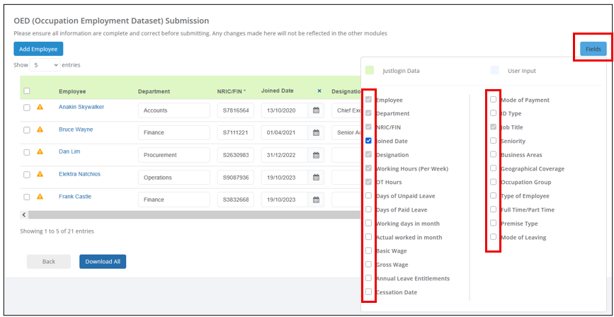 OED Submission Through APEX (GovTech) – JustLogin Help Center