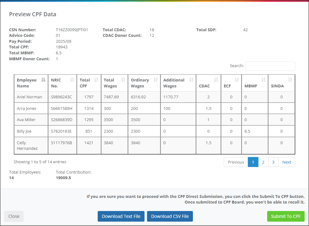 CPF One-Click Submission Through APEX (GovTech) – JustLogin Help Center