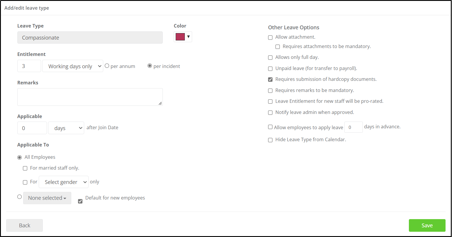 Leave Configuration Guide – JustLogin Help Center